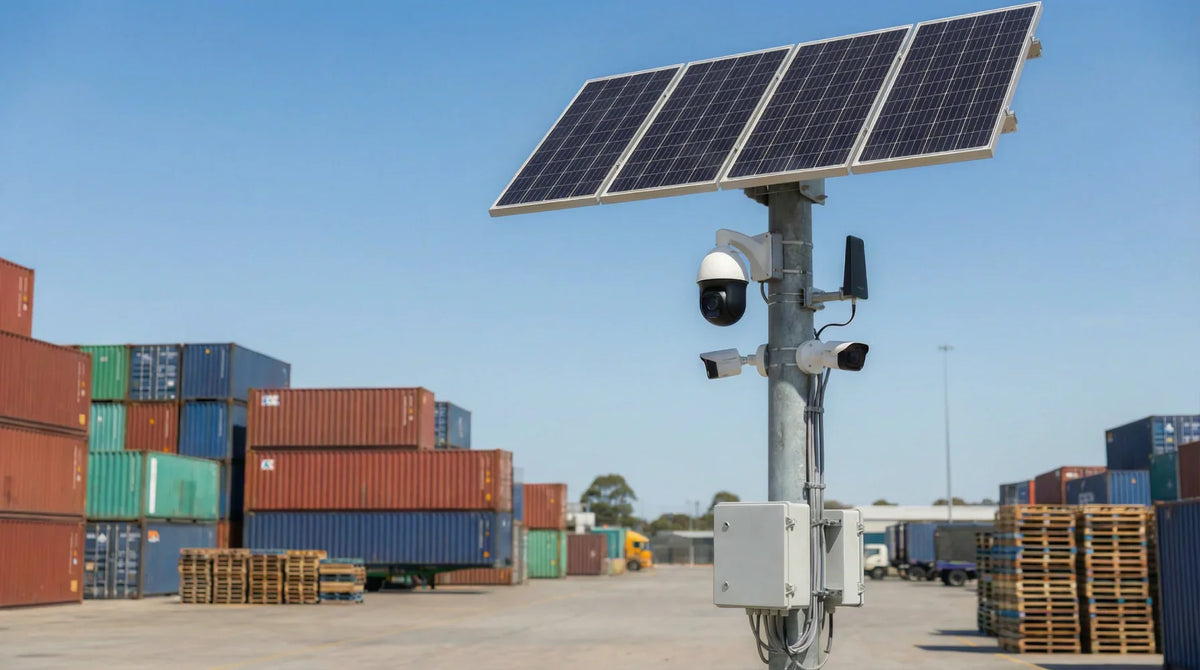 Pole-Mount Solar CCTV Systems: Panels, Batteries & Brackets – LinkSolar